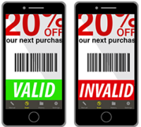 Coupon scanner app for retailers to redeem their offers