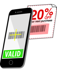 Coupon scanner app for retailers to redeem their offers