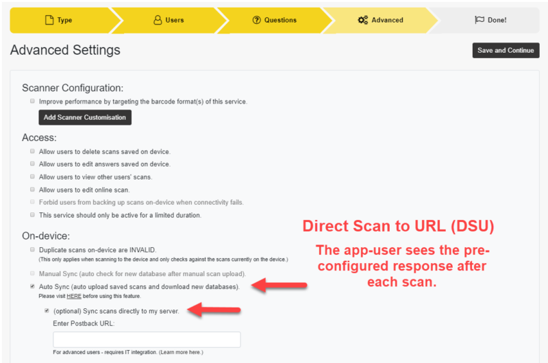 Direct Scan to URL (DSU) - CodeREADr