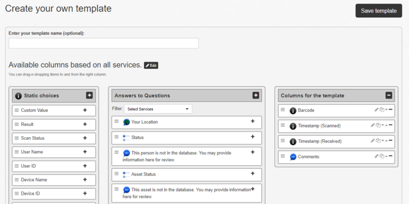 Creating Export Templates Codereadr