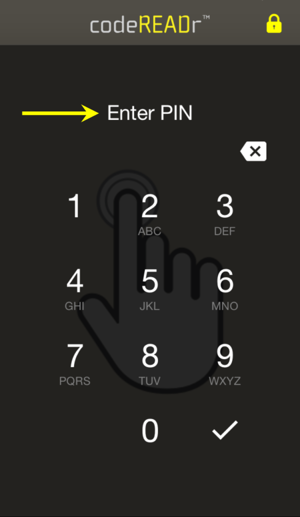 "Kiosk Mode" for barcode scanning on CodeREADr