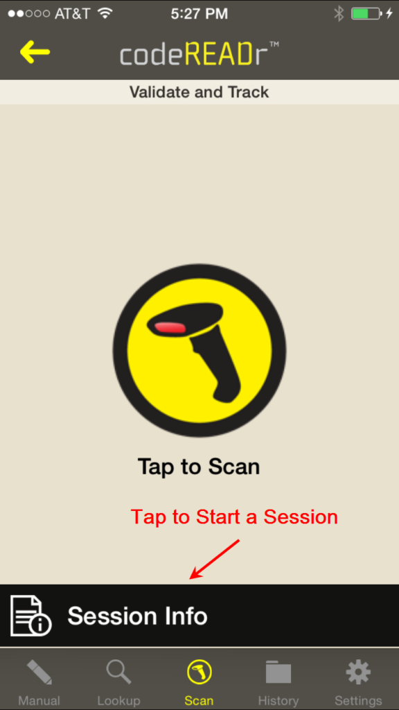 How to Create Barcode Scanning Sessions with CodeREADr