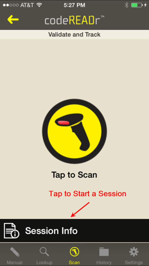 How to Create Barcode Scanning Sessions with CodeREADr