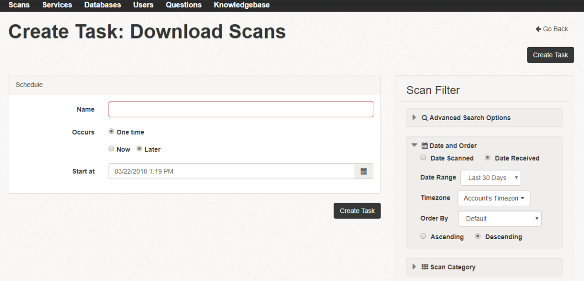 Exporting, Downloading, and Posting Scans - CodeREADr