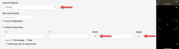 Barcode Scanner Configurations - CodeREADr