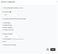 Barcode Scanner Configurations - CodeREADr
