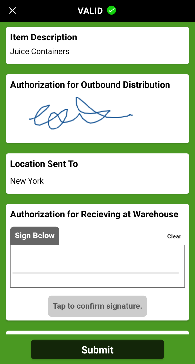 Reverse Logistics: Check-In/Out - Track products in inventory