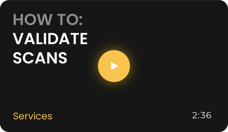 Validate Scans Service Type - CodeREADr