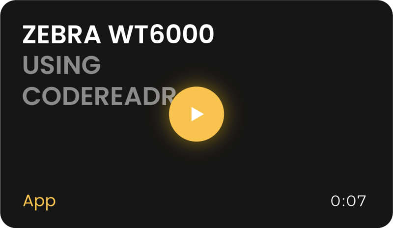 Using Zebra Touch Computers with the CodeREADr app
